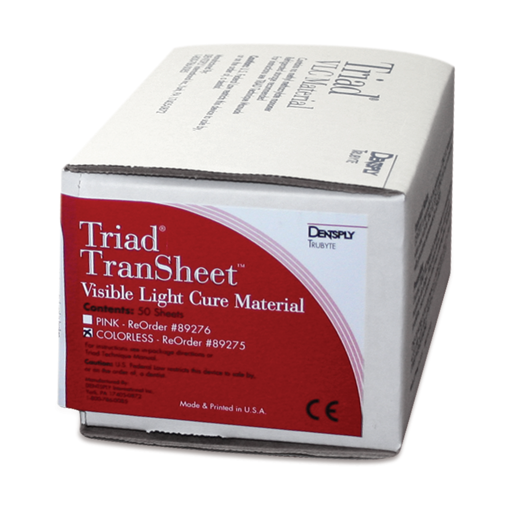 Triad Transheet Material Colorless Pack of 4 | Benco Dental