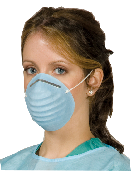 Defend Premium Procedural Blue Cone Ear Loop Face Mask Box of 50 ...