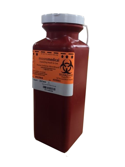 Winfield Red Sharps Container 1.7qt | Benco Dental